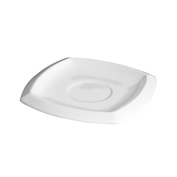 Royal White New Bone Arch Shape Square Saucer, 15 cm Singapore - Pantry ...